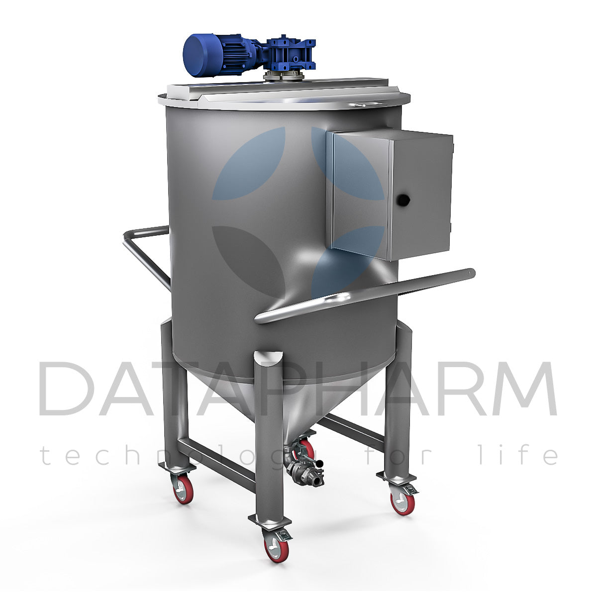 Mobile Stainless Steel Mixing Tank with Agitator | DATAPHARM – My Store